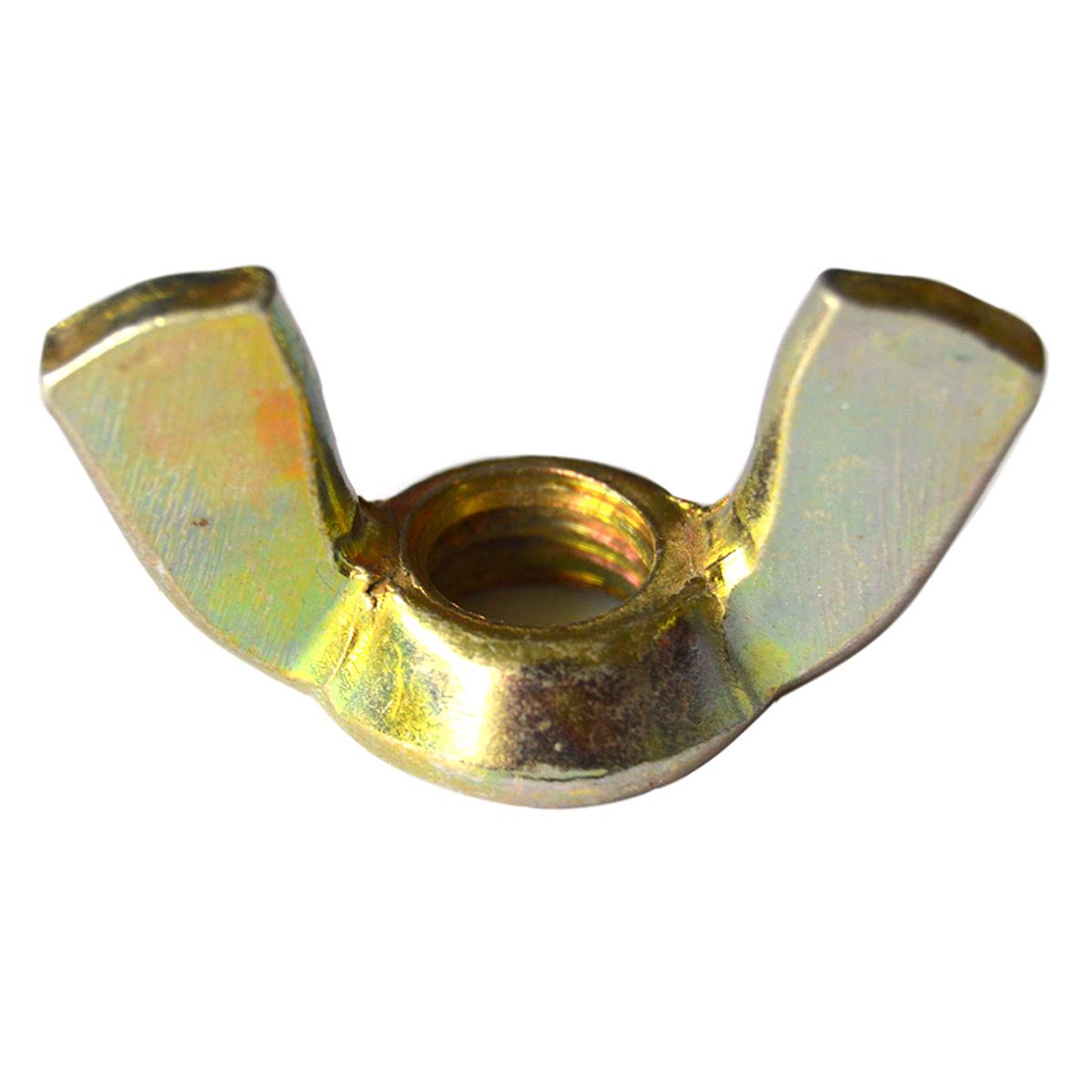 White galvanized wing nut M8